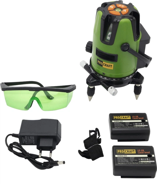 Лазерный уровень ProCraft LE-3D (000032) – фото, отзывы, характеристики в интернет-магазине ...