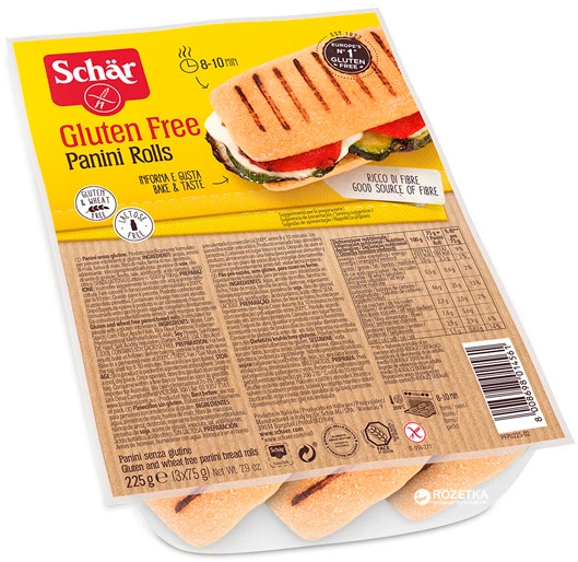 Белые хлебные булочки Dr. Schar Panini Rolls 225 г (8008698014561 ...