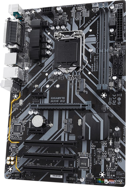 Материнская плата Gigabyte H310 D3 (s1151, Intel H310, PCI-Ex16) – фото ...