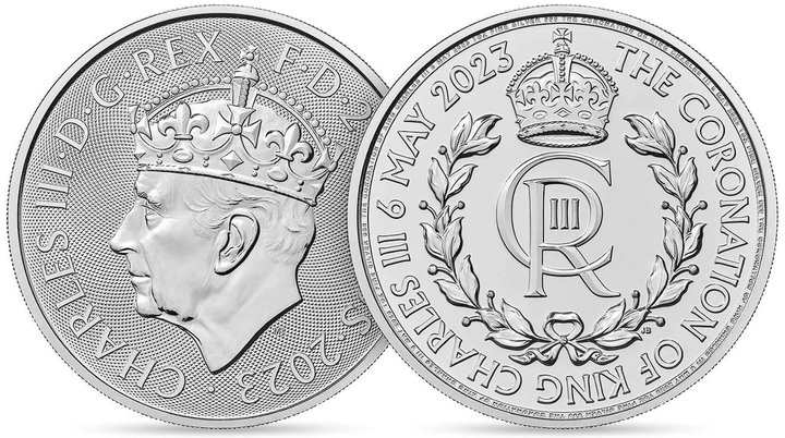 Інвестиційна срібна монета Британії Коронація Чарльза III 2023 – купити онлайн на ROZETKA