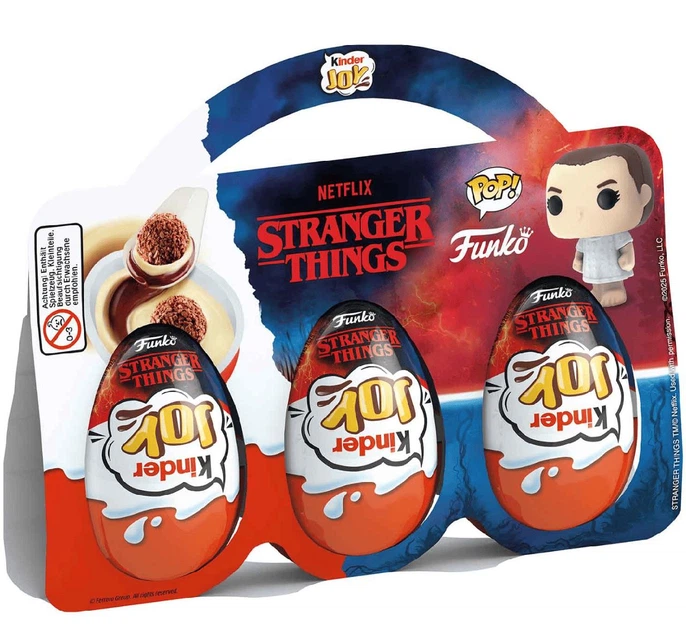 Шоколадні яйця Kinder Joy Funko Netflix Stranger Things 3 шт х 20г ...