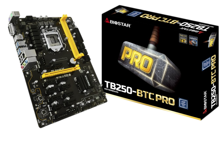 Материнська плата Biostar TB250-BTC PRO V6.3 1151v1 (TB250-BTC PRO V6.3 ...