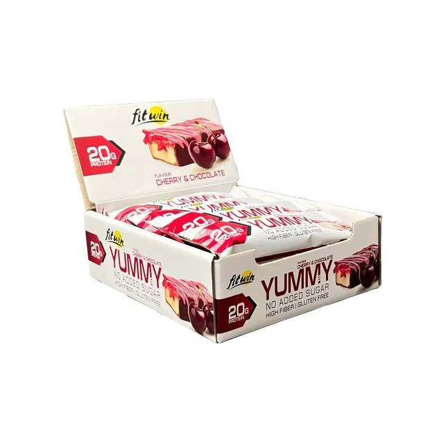 Блок батончиків FitWin YUMMY Bar 36% Без цукру, 12*55 грам - Шоколад ...