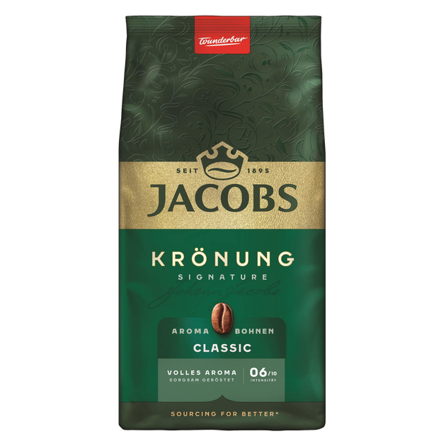 Купити Кава в зернах Jacobs Kronung Середня обсмажка 500г (КЗ-000043) - ROZETKA. Вигідна ціна на ...