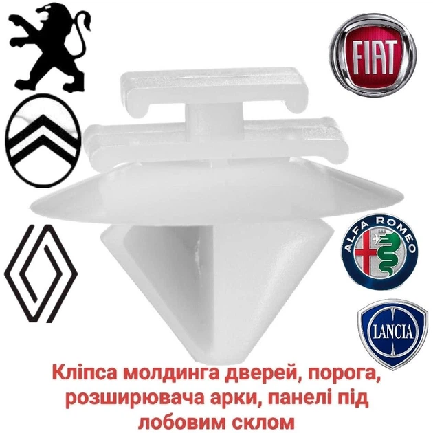 Клипса крепления молдинга двери, крылья, расширитель арки Peugeot ...