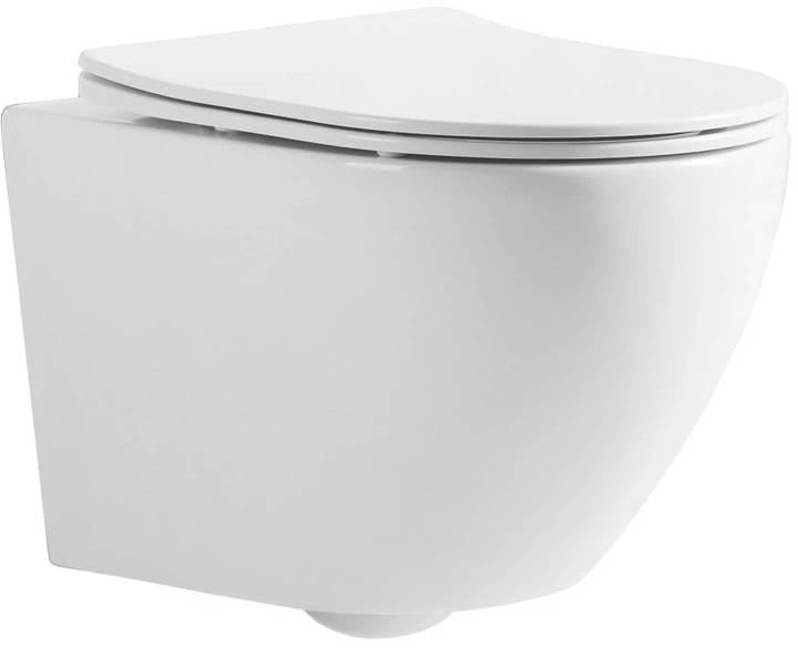 Унітаз підвісний DEVIT Universal безобідковий зі сидінням Soft Close Quick-Fix дюропласт 3020162 ...