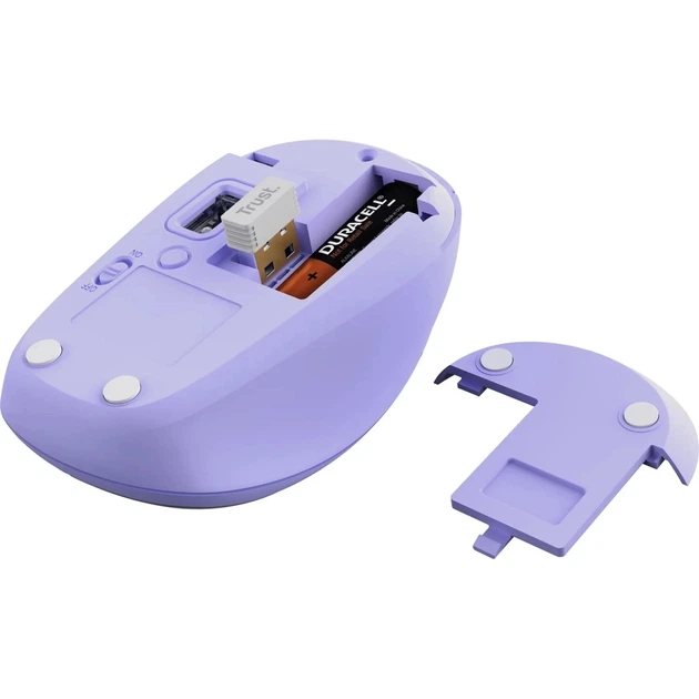 Мышка Trust Yvi+ Multi-Device Wireless/Bluetooth Purple (25583) – фото ...