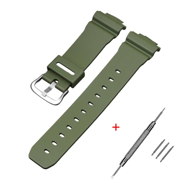 Ремінець для Casio G-Shock DW-6900 Army Green SI + шпилькознімач з ...