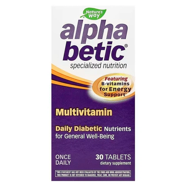 Мультивитамины для диабетиков, Alpha Betic® Multivitamin, один раз в ...