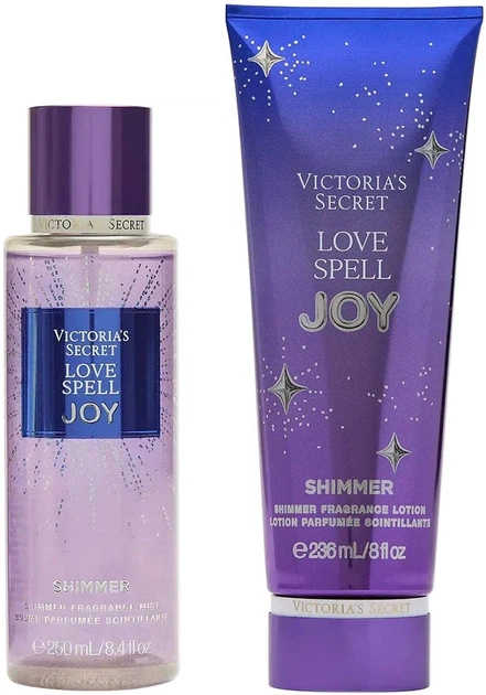 Набір для тіла Victoria's Secret Love Spell Joy Shimmer Міст 250 мл ...