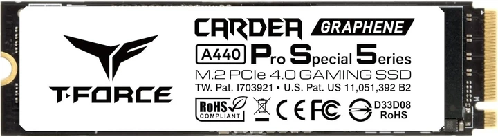 SSD диск TEAMGROUP T-Force CARDEA A440 Pro M.2 PCIe 4.0 2ТБ Білий ...