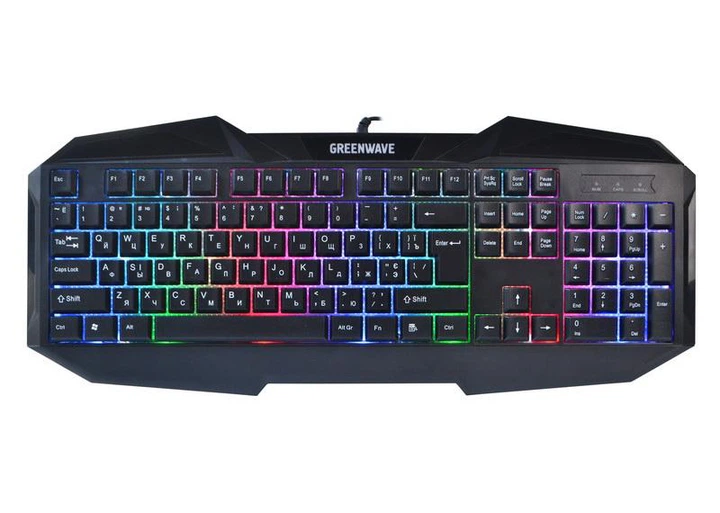 Клавиатура проводная Greenwave KB-GM-115L USB (R0015183) – фото, отзывы ...