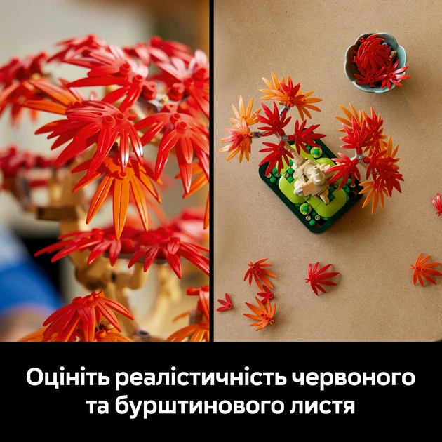 Набір конструкторів LEGO Botanicals Бонсай з японського червоного клена ...