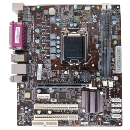Материнська плата ECS H61H2-M6(V1.0) LGA 1155 (H61H2-M6(V1.0)) Б/В ...