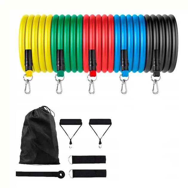 Набір еспандерів трубчастих силових "Power Strength Tube" NE-PW-5 5 шт ...