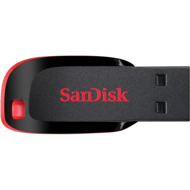 Флеш-накопичувач SanDisk USB 2.0 Cruzer Blade 32Gb Black/Red (SDCZ50 ...