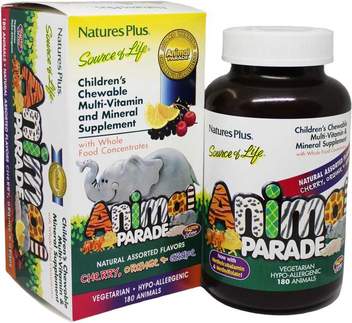 Витамины Natures Plus Animal Parade мультивитамины Ассорти 180 ...