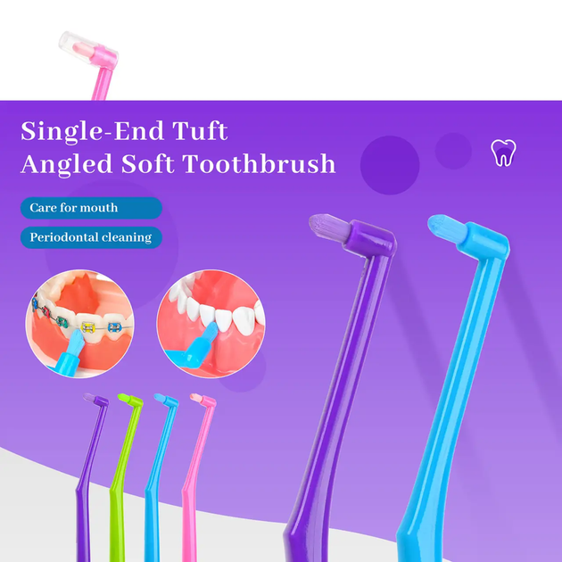 Монопучкова зубна щітка Lerch для брекетів, 2 шт. – купити онлайн на ...