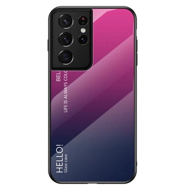 Защитный чехол Deexe Gradient Color для Samsung Galaxy S21 Ultra - Rose ...