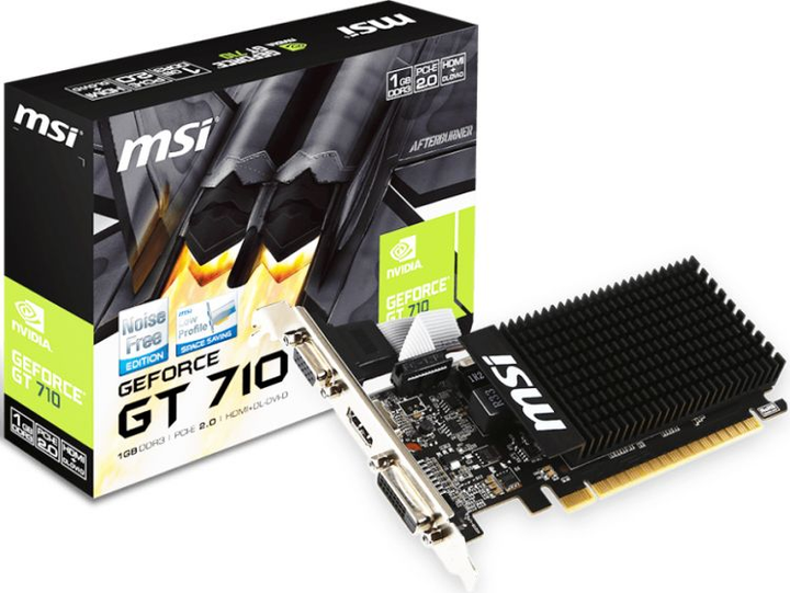 Видеокарта MSI GeForce GT 710 Low Profile 1GB (GT 710 1GD3H LP ...