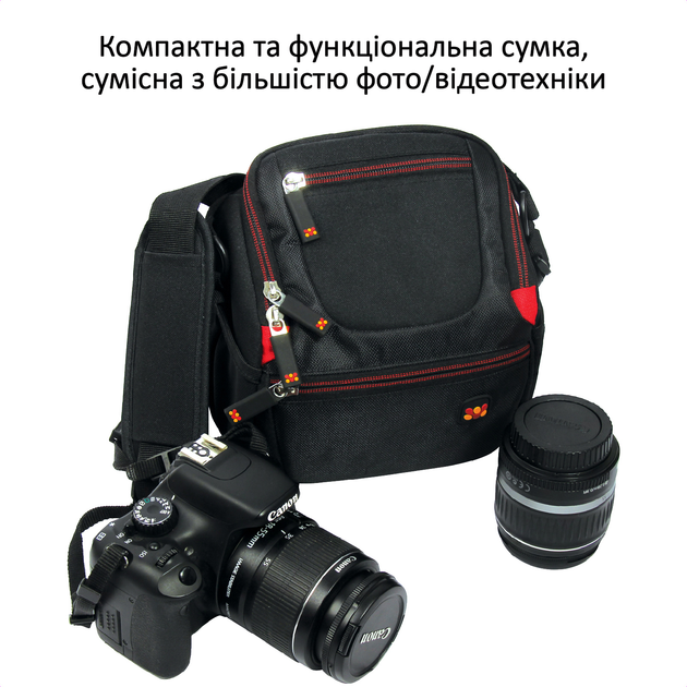 Сумка для фототехники Promate Handypak1-S Black (handypak1-s.black ...