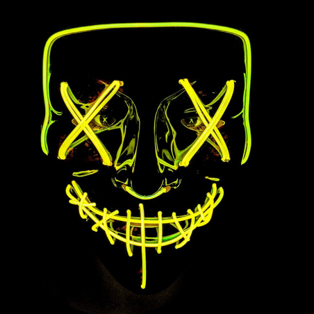 Неоновая маска Purge Mask Судная ночь Разноцветная №4 – фото, отзывы ...