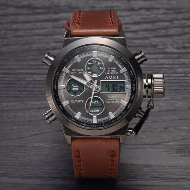 Мужские часы AMST MBF AM3003 темно-коричневые – низкие цены, кредит ...