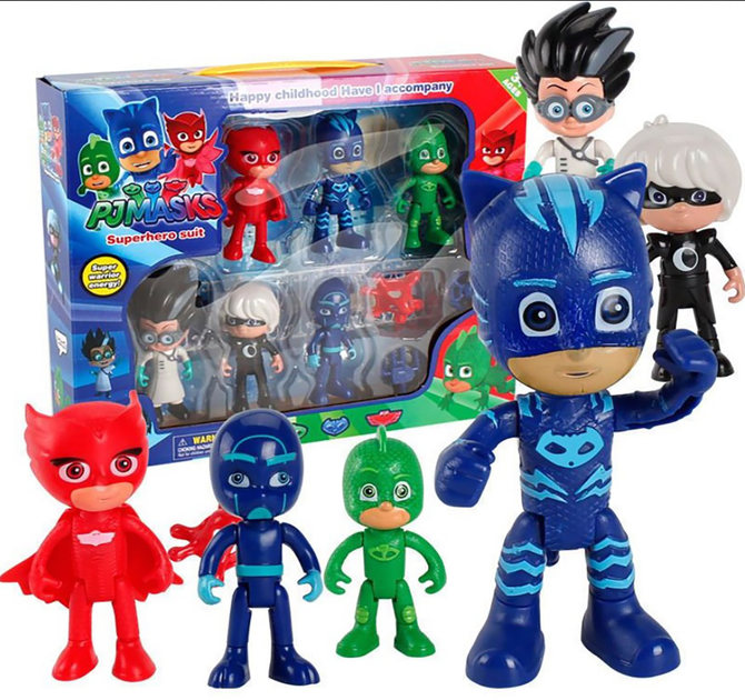 Игровой набор Heroes Герои в Масках 6 шт фигурки 8-9 см Кетбой - Совка ...