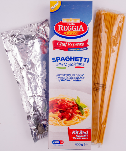 Макароны Pasta Reggia 19 Spaghetti 250 г + Tomato sauce 200 г ...