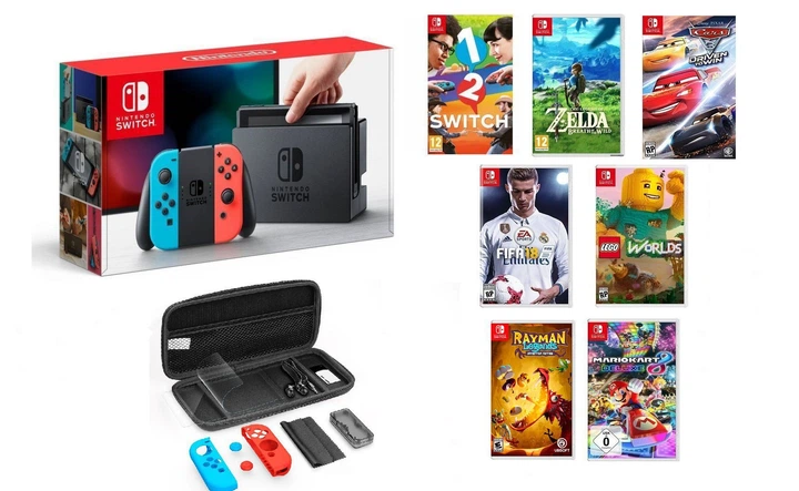 Nintendo Switch Neon blue/red VIP Bundle – фото, отзывы, характеристики ...