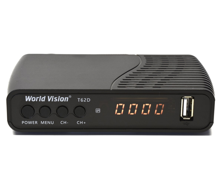 ТВ-ресивер стандарта DVB-T/T2 World Vision T62D с интернет приложениями ...