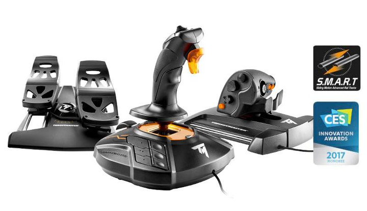 Проводной джойстик Thrustmaster T.16000M FCS FLIGHT PACK Black/Orange ...