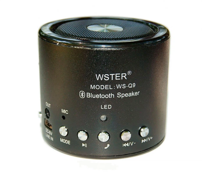 Портативная колонка с радио и Bluetooth Wster WS-Q9 Black(00411) – фото, отзывы, характеристики ...