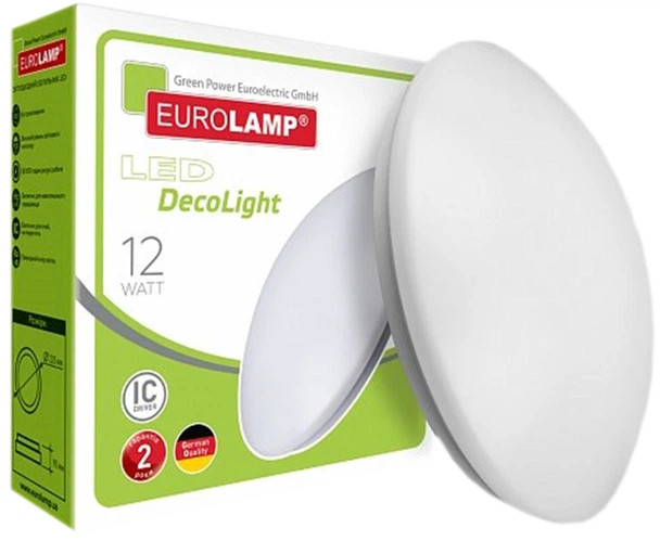 Светильник потолочный EUROLAMP LED 12 Вт 4000 K (LED-NLR-12W(A)) – фото ...