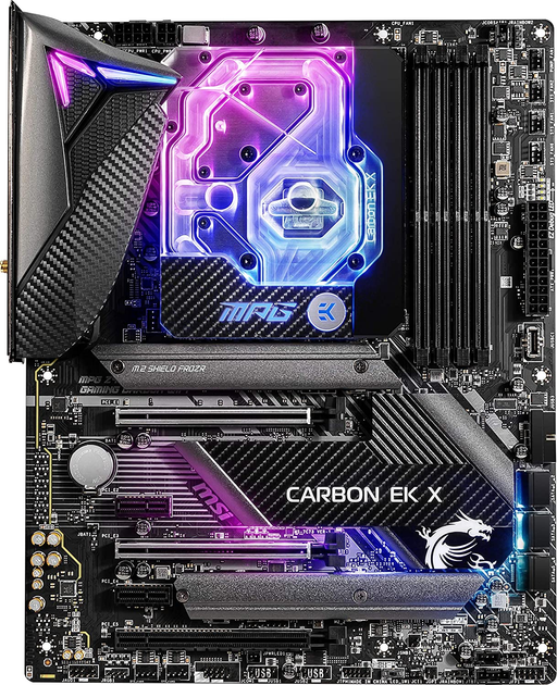 Материнская плата MSI MPG Z490 Carbon EK X (s1200, Intel Z490, PCI-Ex16 ...