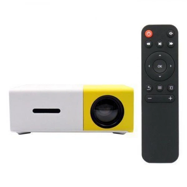 Портативный мини проектор LED Projector UTM YG-300 White/Yellow – фото ...