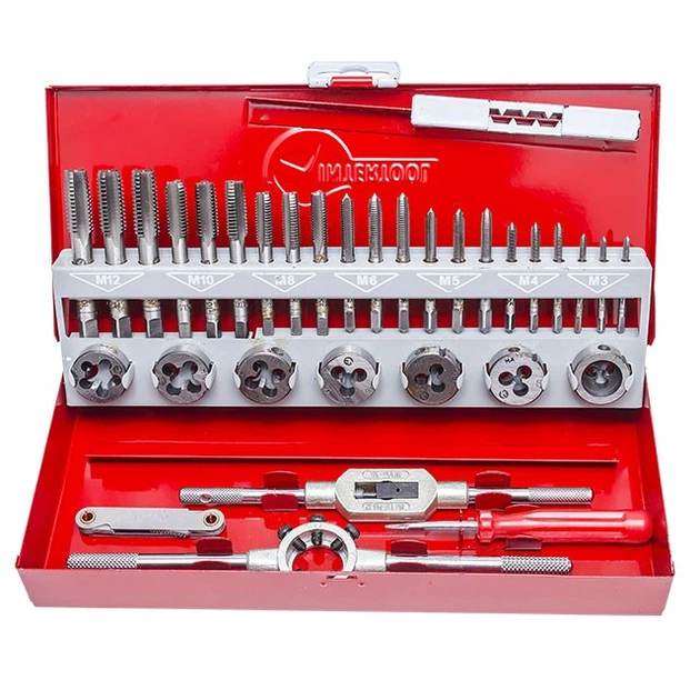 Набор метчиков и плашек 32 ед INTERTOOL SD-8032 – фото, відгуки, характеристики в інтернет ...