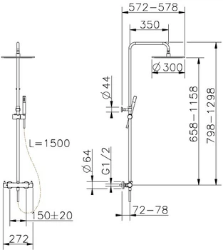 Душові системи Devit купити в Києві - ROZETKA: вигідна ціна на гарнітури та системи для душу в ...