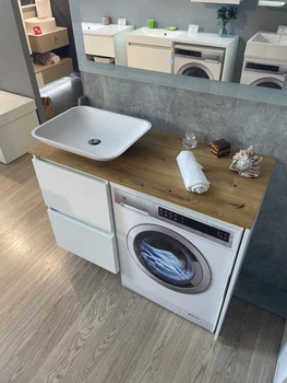 Тумба над пральною машинкою Fancy Marble Ali 1000 зі стільницею під ...
