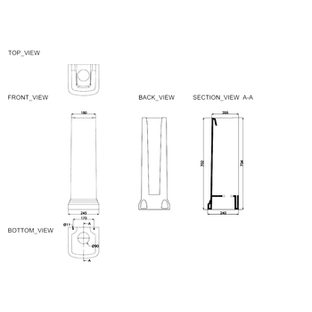 П'єдестал DEVIT SHEFFIELD (0010133) (для раковини 1010133) – фото, відгуки, характеристики в ...