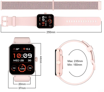 Смарт-годинник Blackview R50 Pink (6931548317524) – фото, відгуки ...