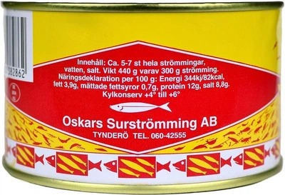 Оселедець Сюрстрьомінг Surströmming Surstromming Oskars 440г – купити в ...