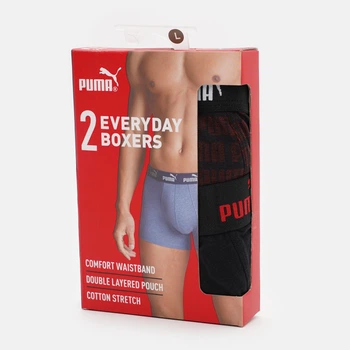 Набір трусів боксерів чоловічих бавовняних Puma Elements Men Logo Print ...