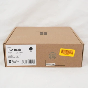 PLA-пластик Філамент Bambu Lab PLA Basic Black (10101) для 3D-принтера ...