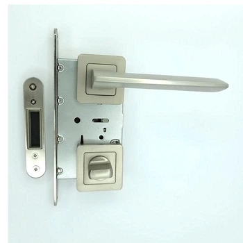 Комплект 7 Ручка на квадратной розетке алюминий TRION GRECO 74 MSN ...