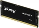Оперативная память Kingston Fury SODIMM DDR5-4800 16384MB PC5-38400 Impact 1Rx8 Black ...