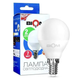Светодиодная лед LED лампа 7W 7Вт Е14 4500К шарик G45 нейтральный белый ...