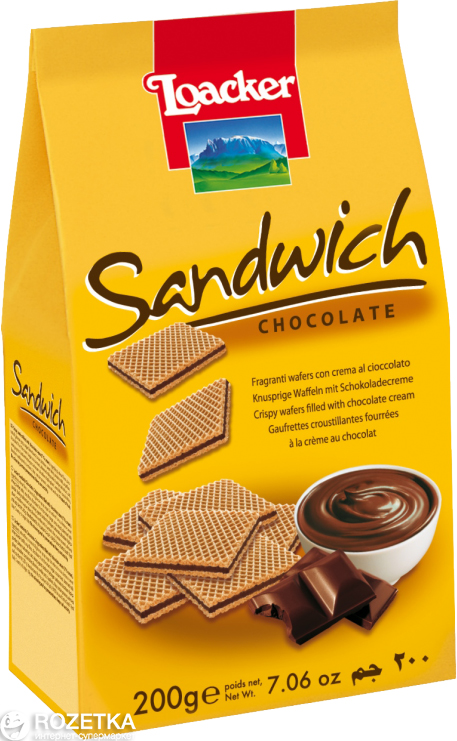 Вафли Loacker Sandwich Chocolate 200 г (8000380004669) – ROZETKA ...
