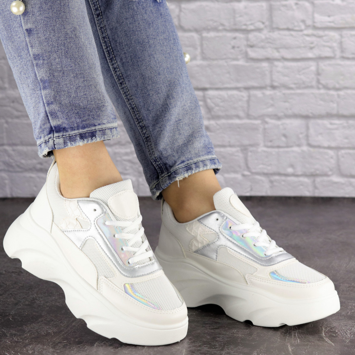 Женские кроссовки Shoes Caddy 36 (23,5 см) 1513 белые от продавца ...