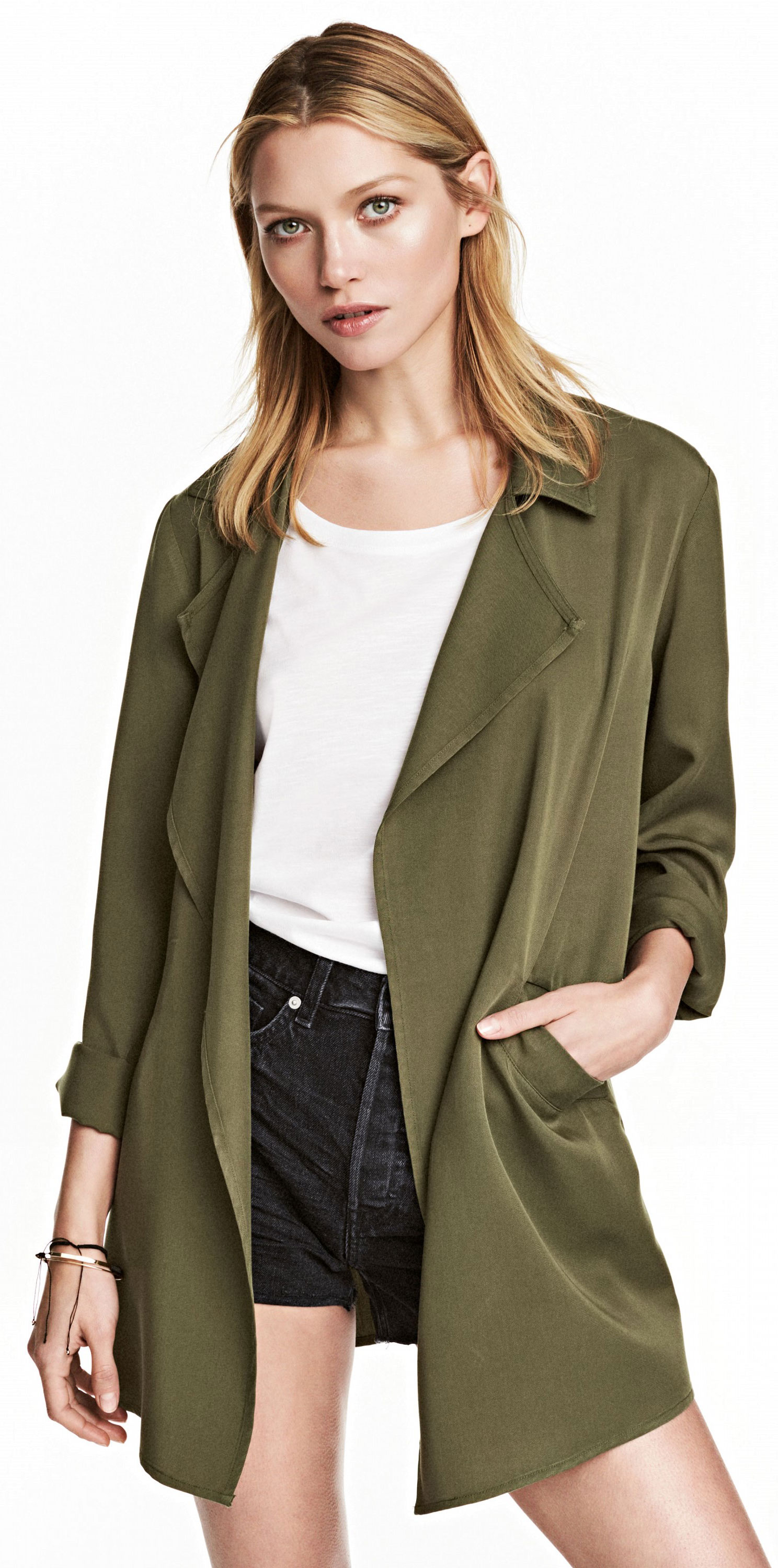 Жакет H&M XAZ075035KQYE 46 Хаки (DD8000001364400) – в интернет-магазине ...